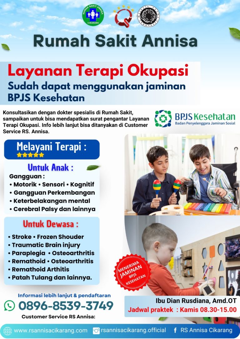 RS Terdekat : Rumah Sakit Annisa Cikarang Membuka Layanan Terapi Okupasi - Rumah Sakit BPJS di ...